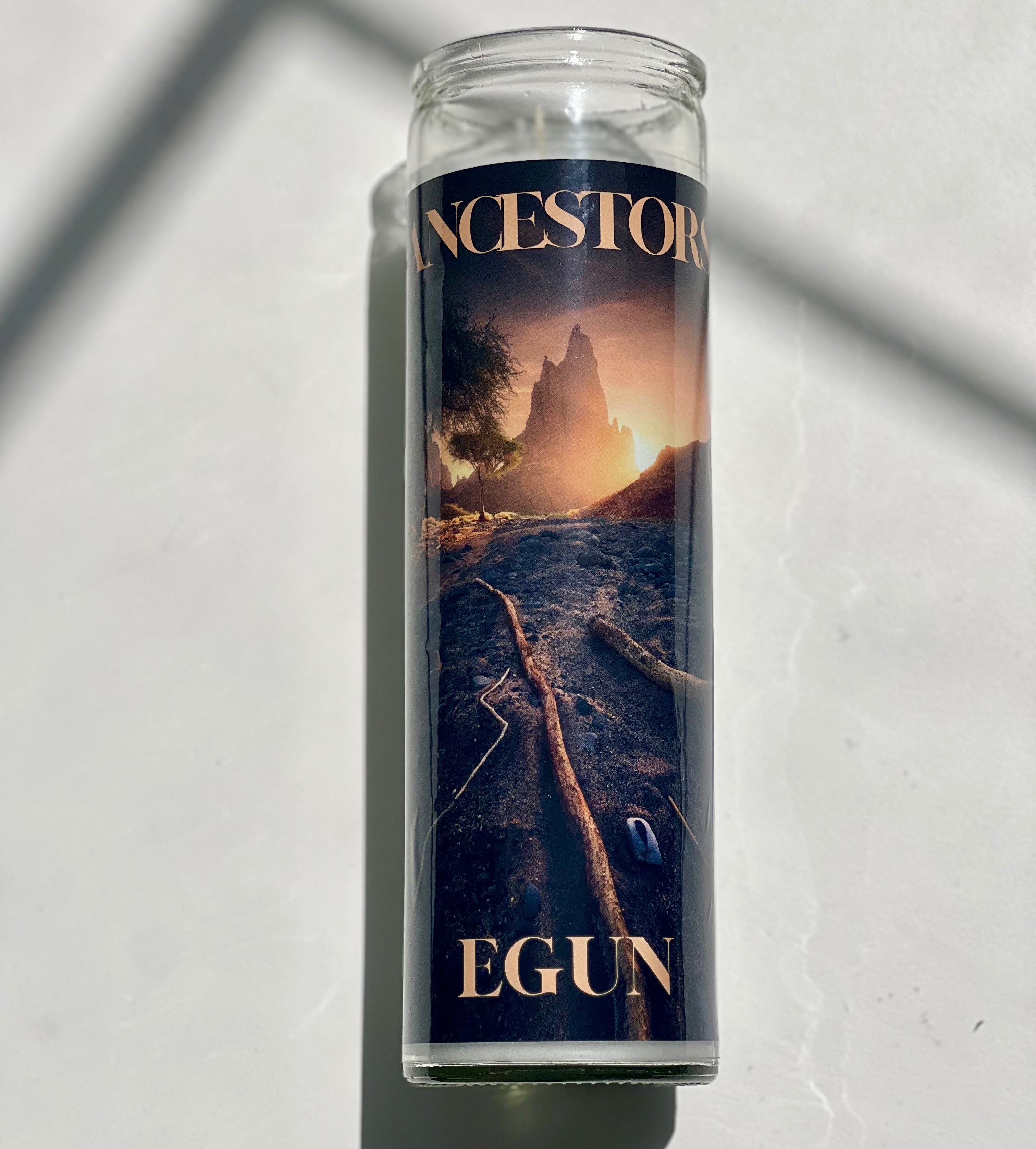 Ancestor / Egun Candle – Stardust & Sage