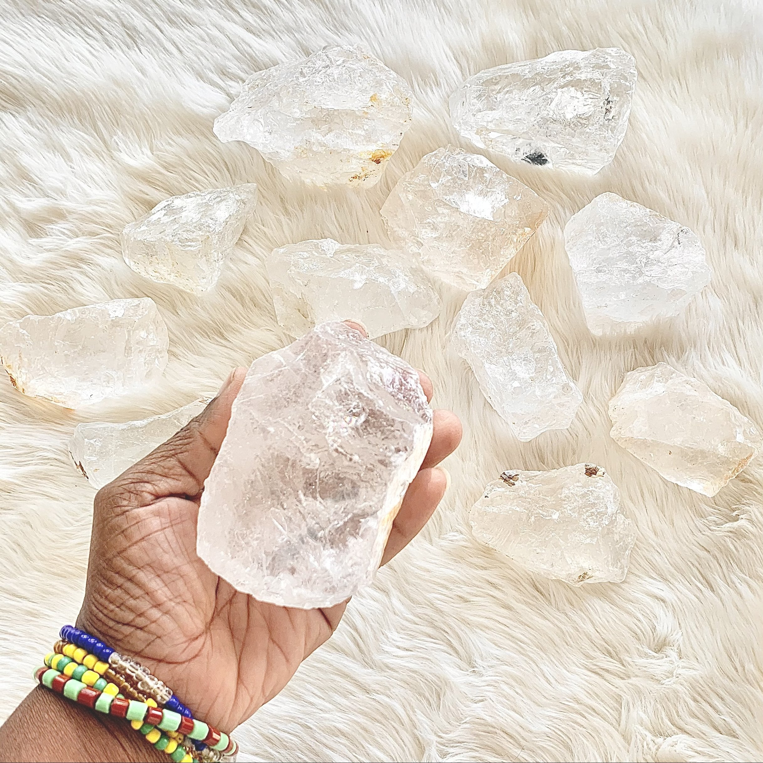 OPTICAL QUARTZ ROUGH (medium) – Stardust & Sage